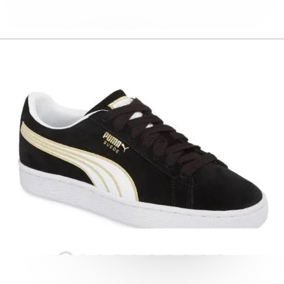 Puma | Shoes | Puma Black Iconic Legendary Leather Vintage Varsity Puma ...